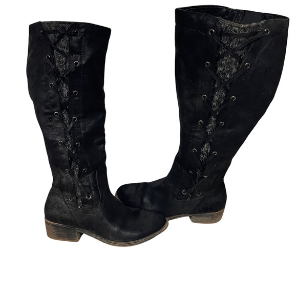 SO | Shoes | So Hemlock Womens Riding Boots Wide Calf Black Sizes 9 ...